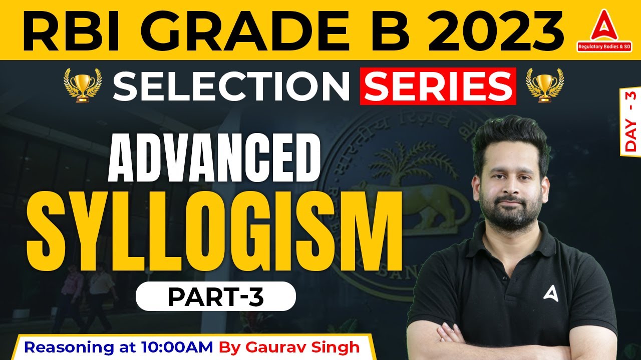 RBI Grade B Notification 2023 | Selection Series #3 | Reasoning by ...