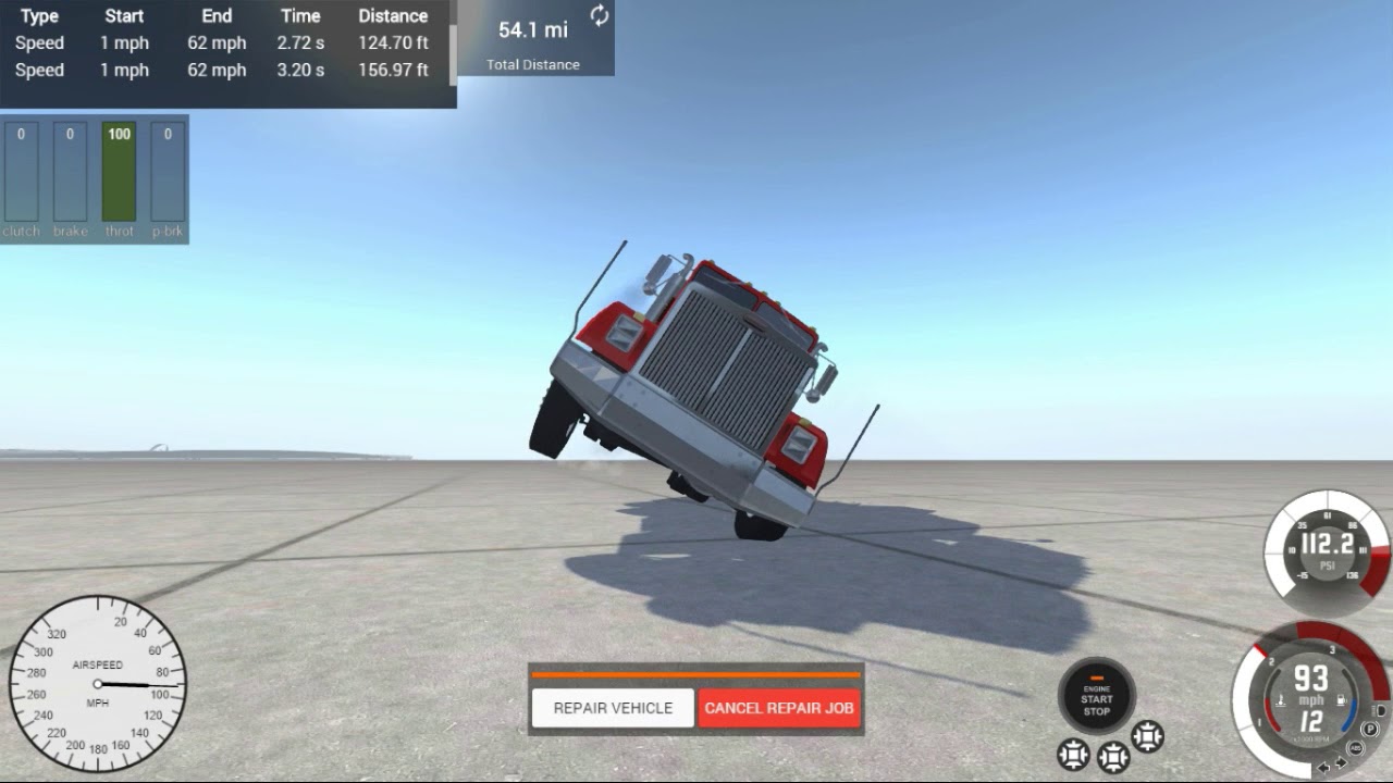 Three Wheelin The T-Series | Beamng. Drive - YouTube
