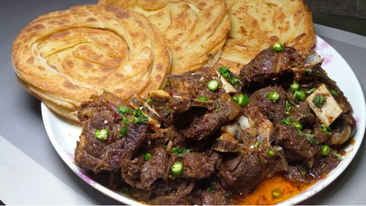 Mutton Chukka Bun Parotta | Mutton Chukka With Bun Parotta | Chicken ...