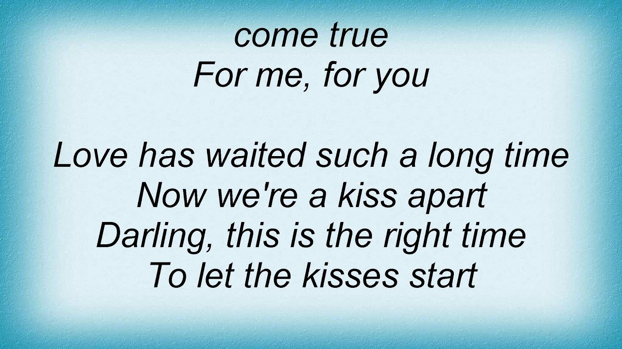 Andy Williams - Almost There Lyrics - YouTube