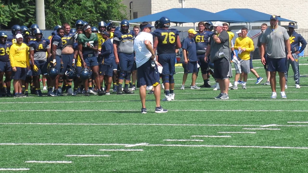 West Virginia Football: Fall Camp Sights and Sounds - One-on-One ...