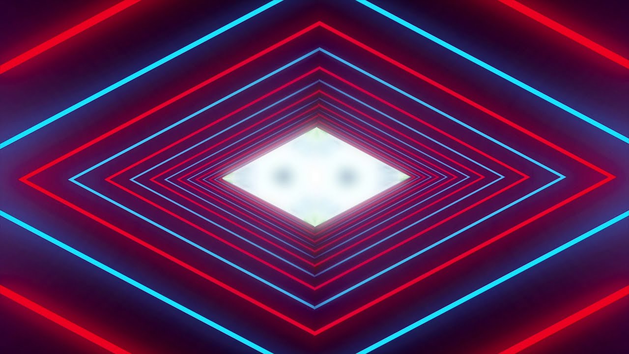 4K Abstract VJ Motion Background || Neon Light Tunnel Free VJ Loops ...