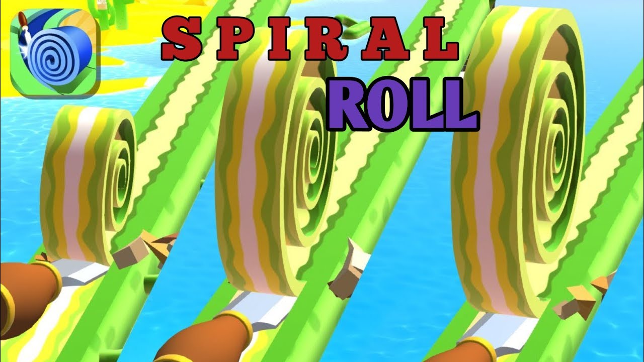 Spiral Roll - All Level 01– 21 | Gameplay Android Ios { Max levels ...