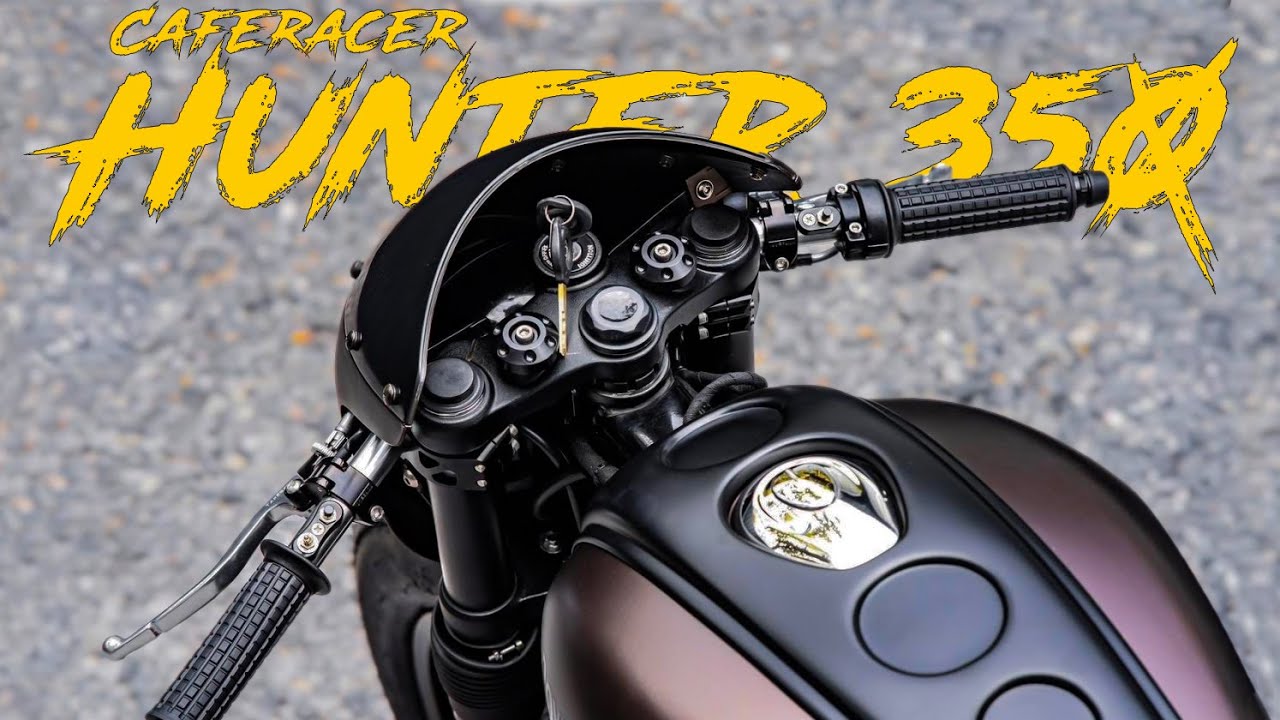 Master Caferacer Hunter 350X | Modified RE Hunter 350 In Caferacer ...