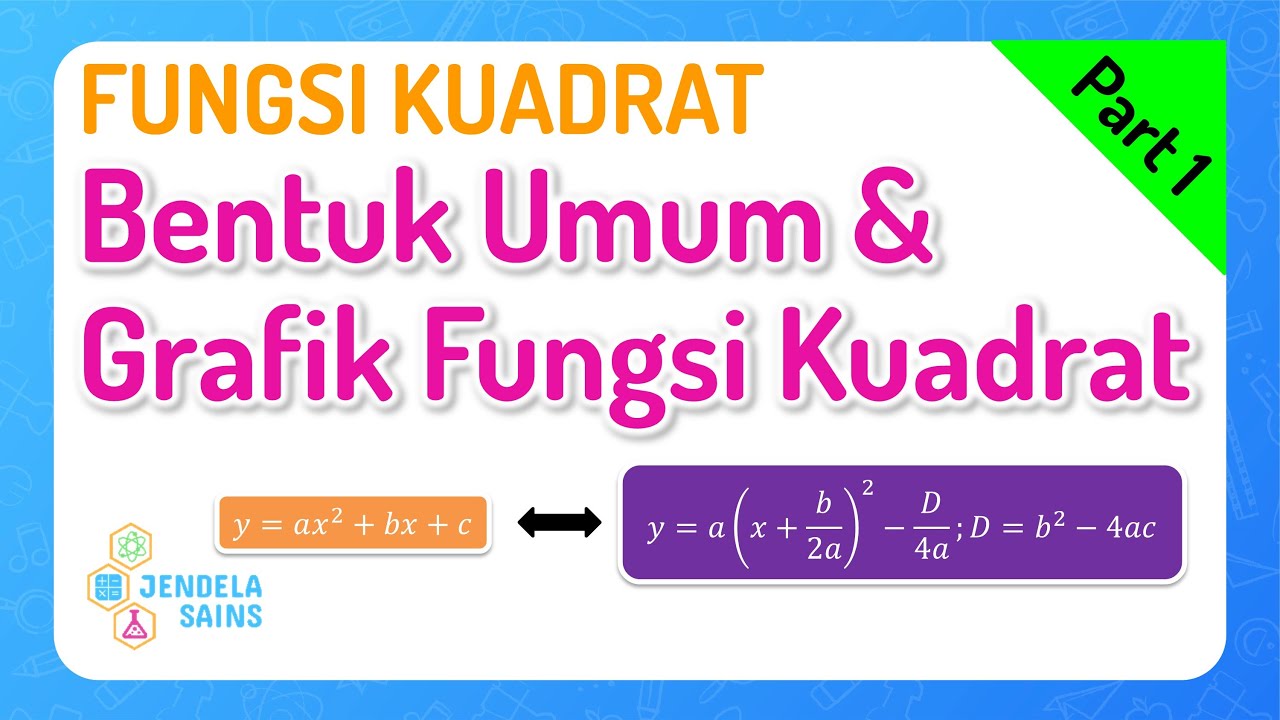 Fungsi Kuadrat • Part 1: Bentuk Umum dan Jenis Grafik Fungsi Kuadrat ...