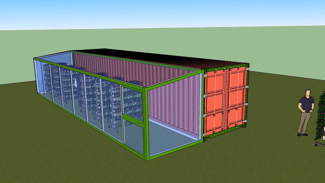 Serra Idroponica Container Modificati, container vetrati - YouTube