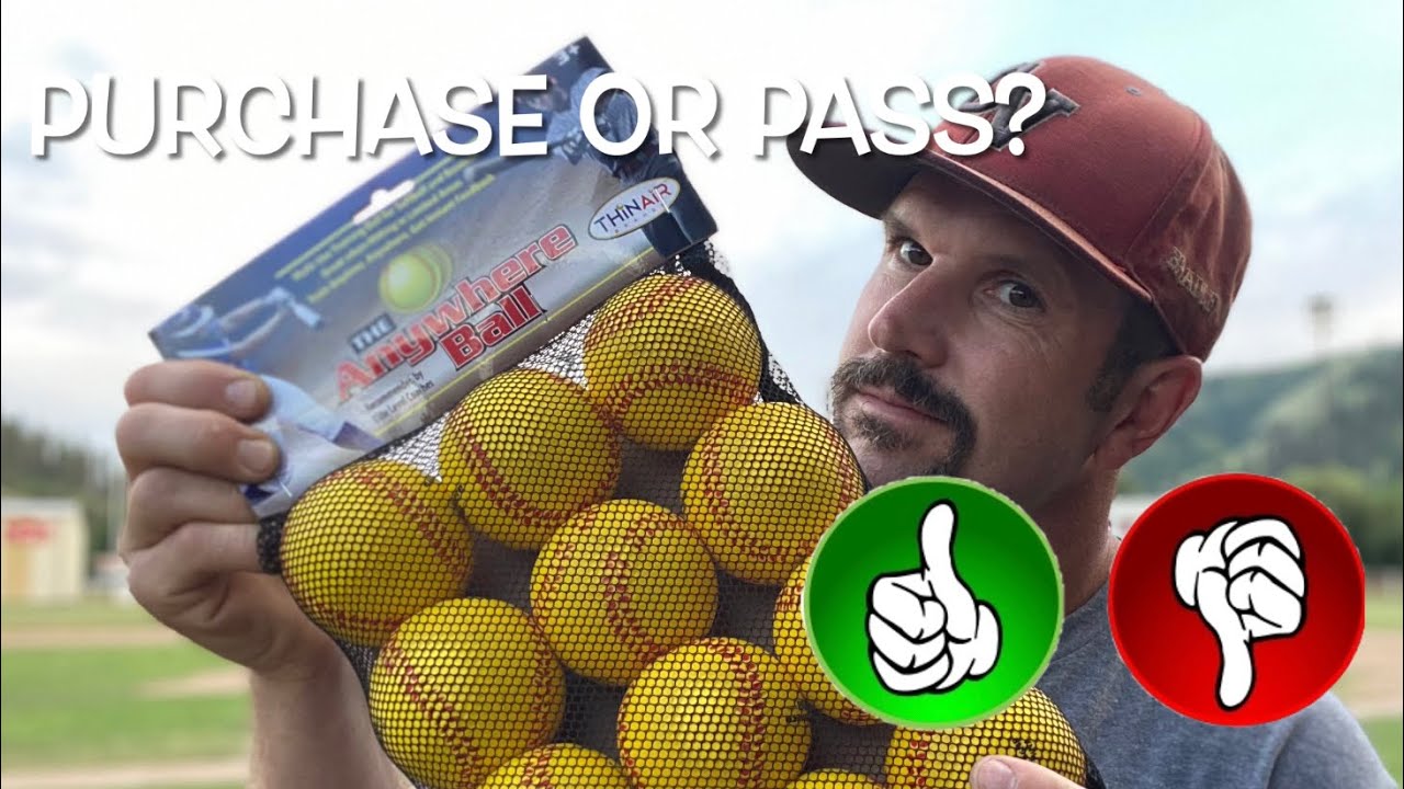 The Anywhere Ball Baseball/Softball Foam Training Ball Review - YouTube