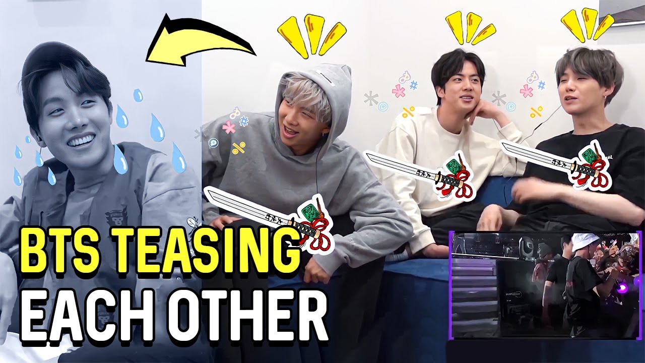 A Never Ending Saga Of BTS Teasing Each Other - YouTube