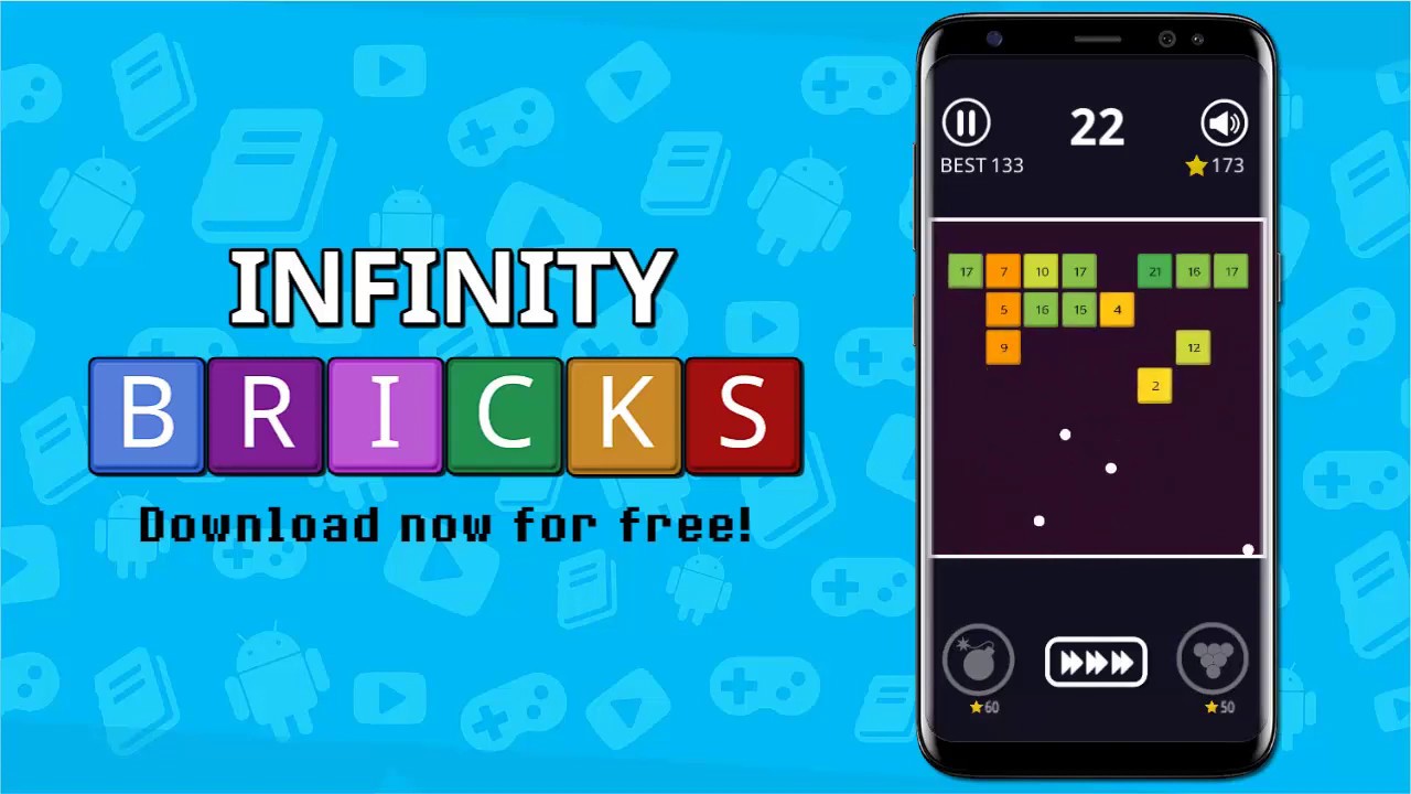 Infinity Bricks - Brick Breaker game free for android - YouTube