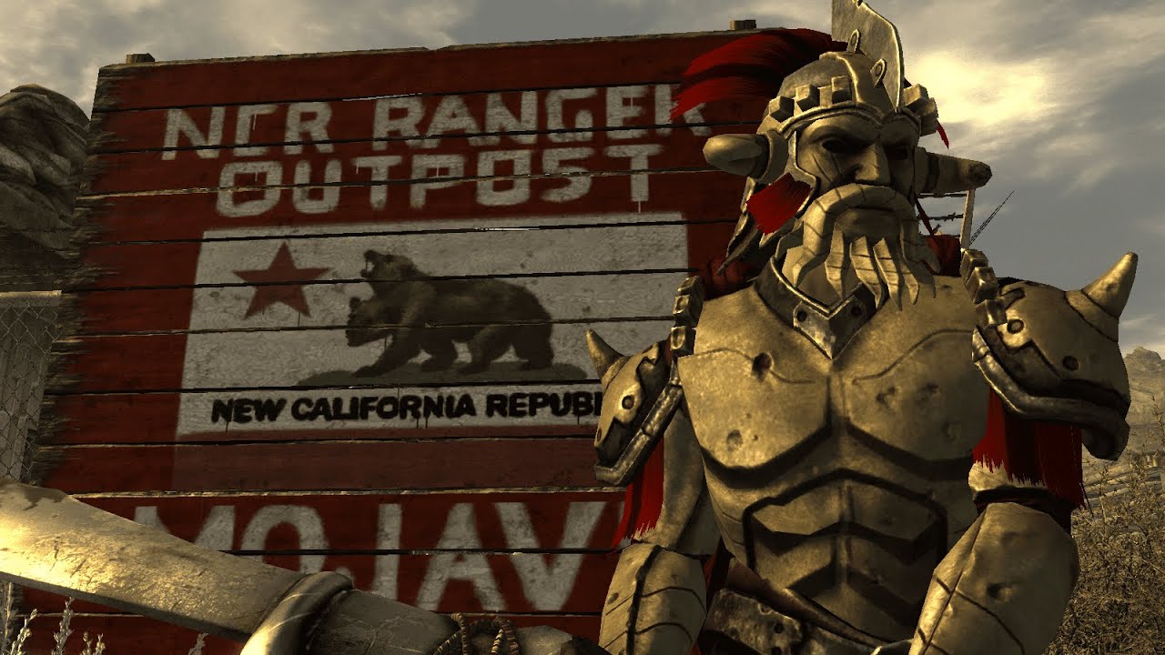 Legate Lanius vs NCR Outpost | Fallout New Vegas npc battles - YouTube