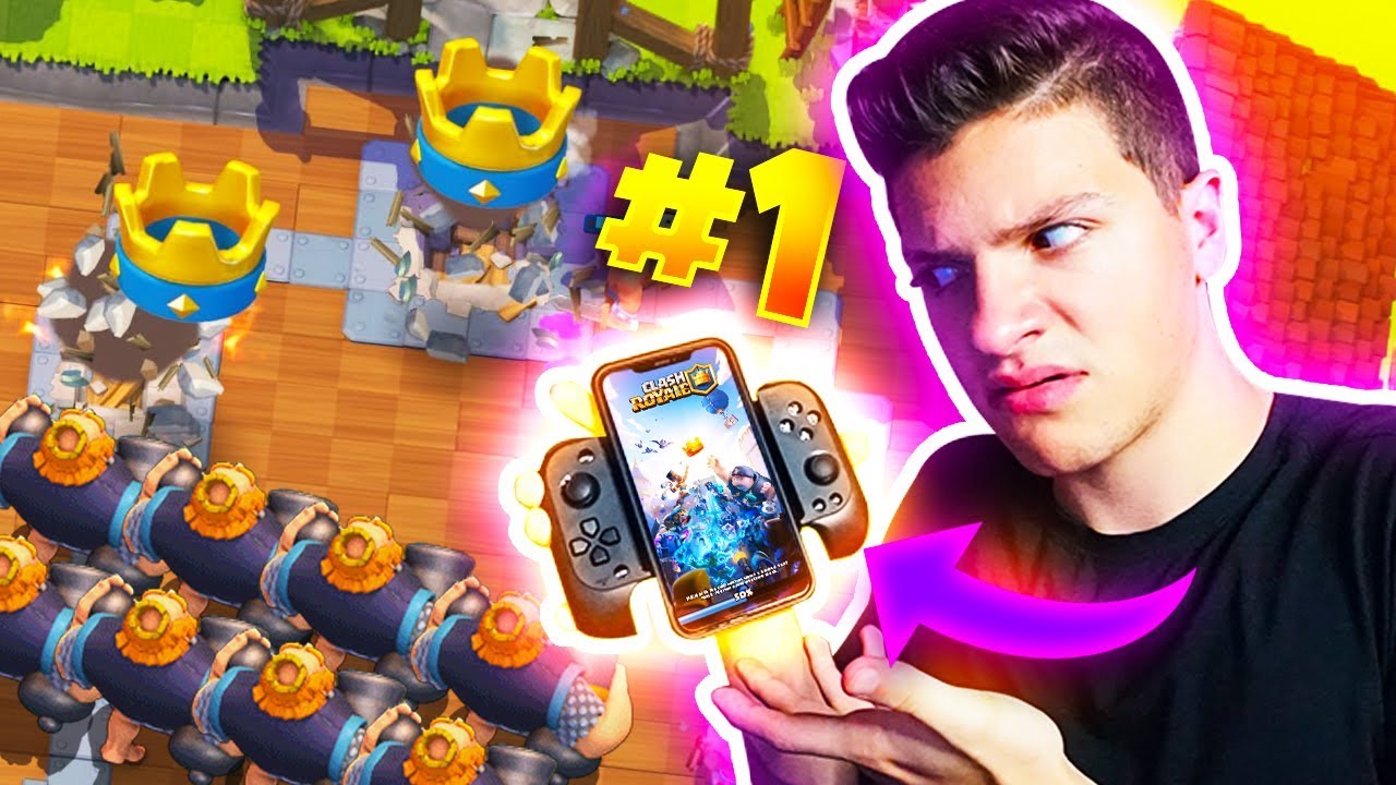 I WIN Clash Royale with a CONTROLLER!! - YouTube