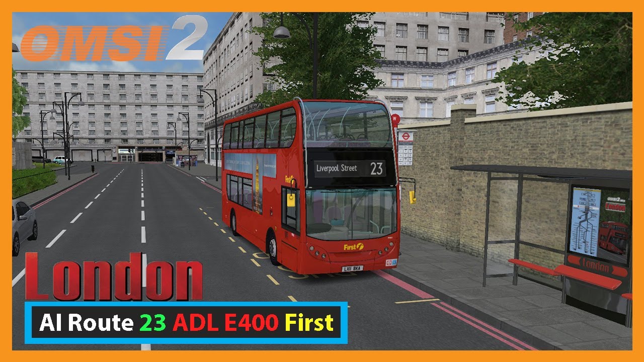 Omsi 2: Addon London AI route 23 - First London Yellow Branding ...