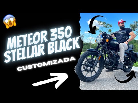 Meteor 350 Stellar Black Customizada - YouTube