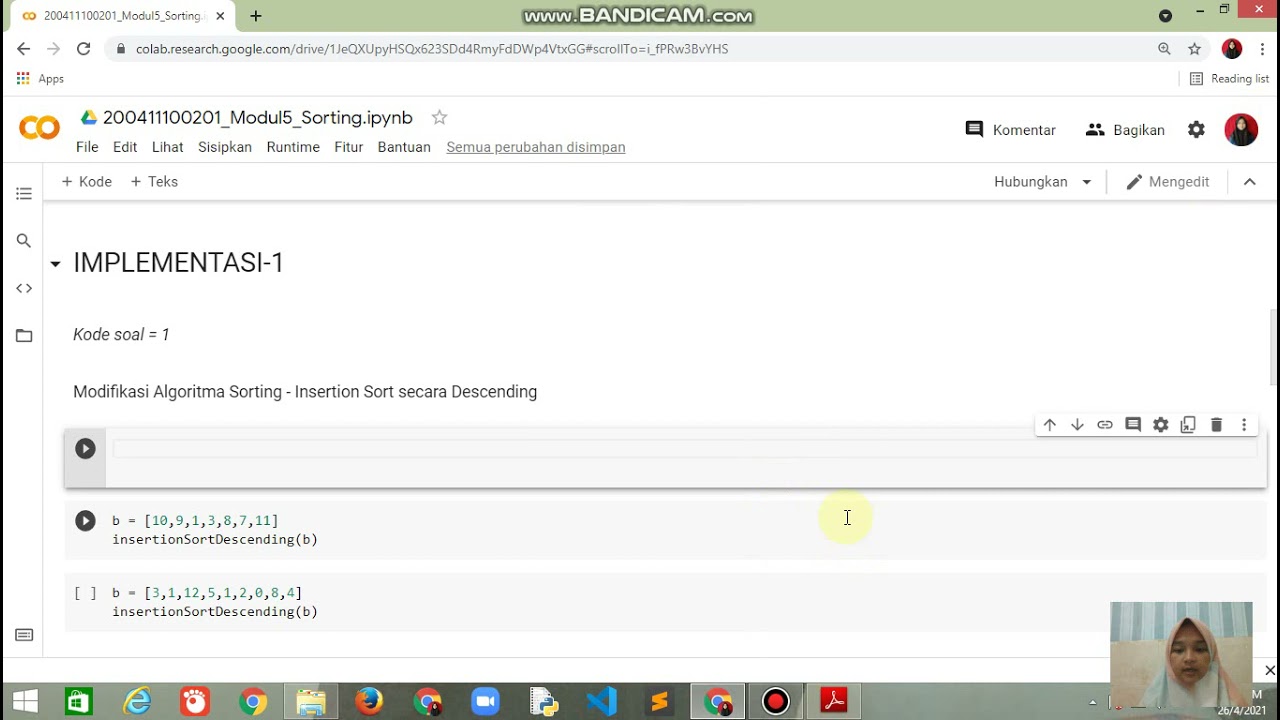 Modify Insertion Sort Descending YouTube Modify Insertion Sort Descending YouTube