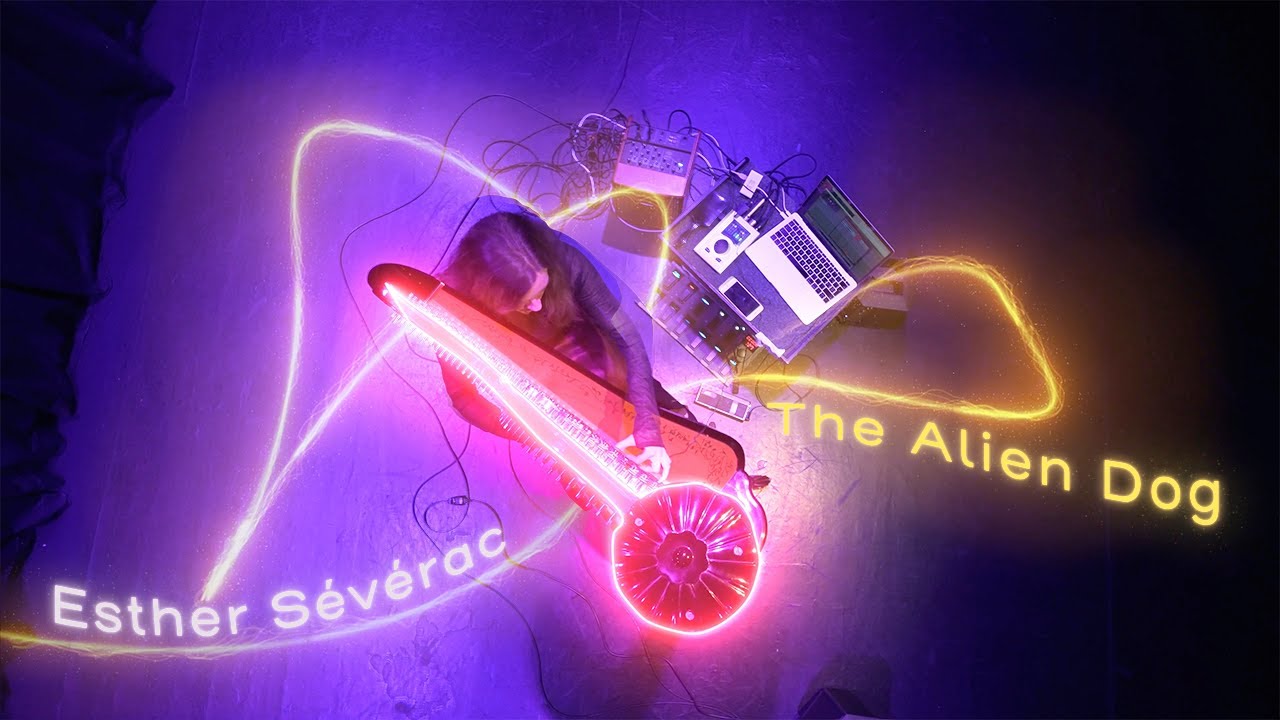 The Alien Dog // Esther Sévérac, harp & effects - YouTube