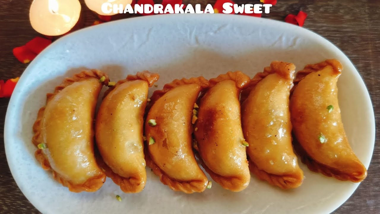 Chandrakala Sweet Recipe | Diwali Special Sweet - YouTube