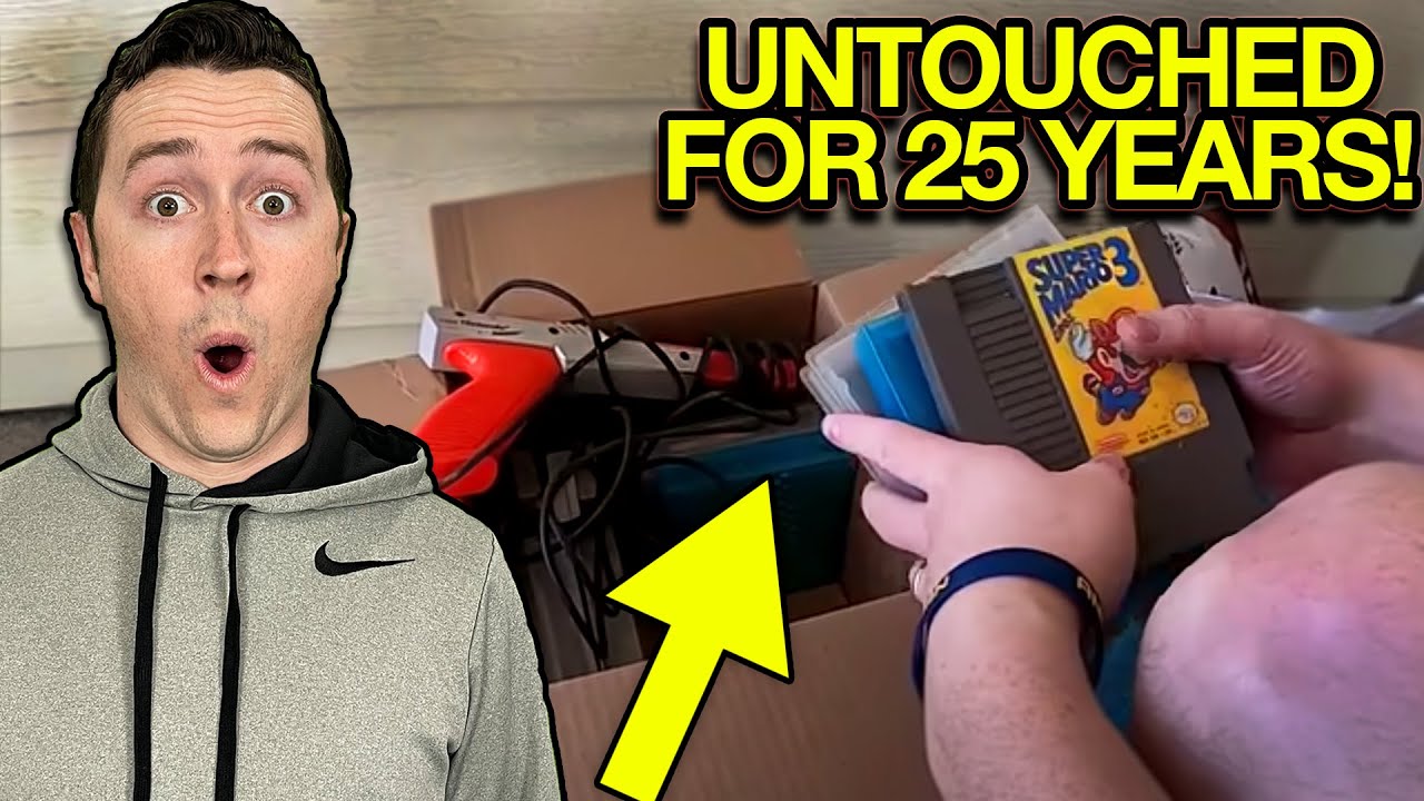 She brought out a box of buried Nintendo treasure... - YouTube