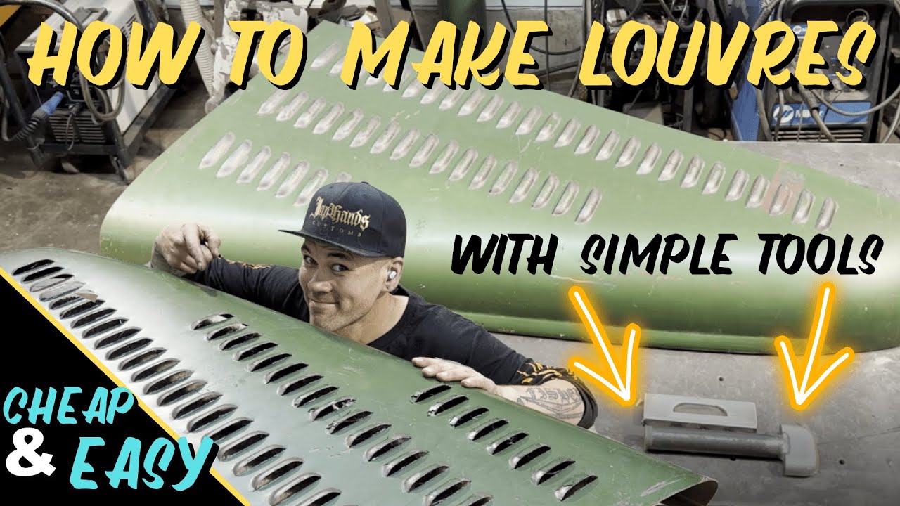How To Make HOT ROD Louvres With Simple Tools! EASY! - YouTube