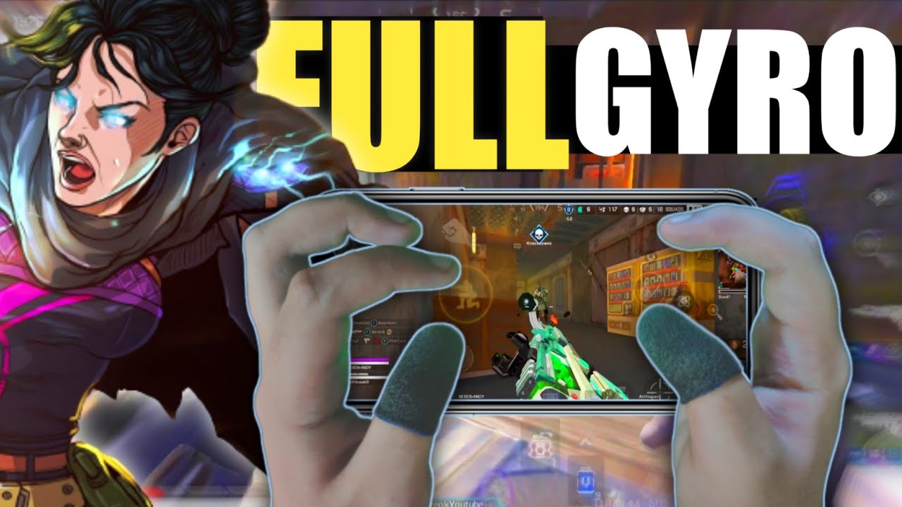 FULL GYRO MOVEMENT PLAYER!!! Apex Mobile Gameplay - YouTube