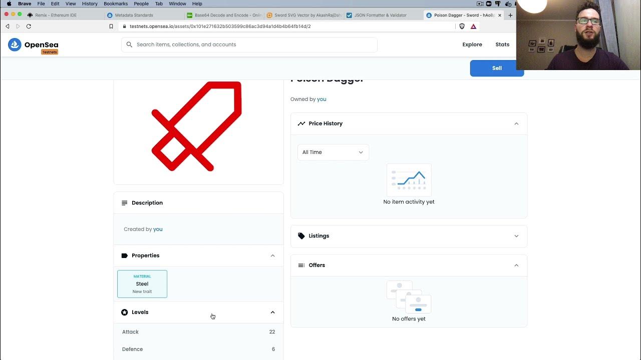 How to store NFT metadata and SVG image completely on-chain (ERC721/ERC1155) - YouTube