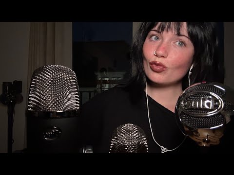 ASMR MOUTHSOUNDS WITH 3 DIFFERENT MICROPHONES (sin hablar/no talking) 
