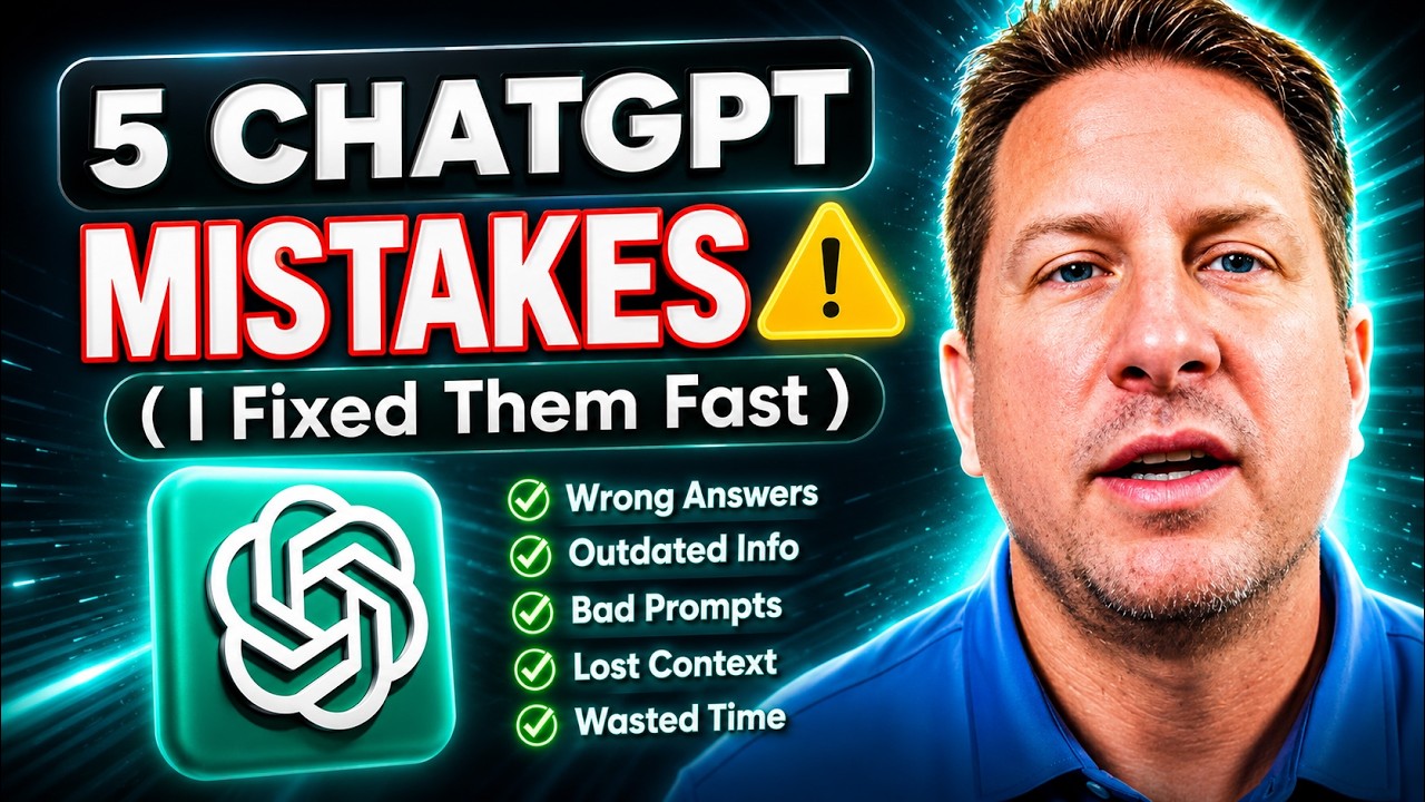 ChatGPT Mistakes You're Making (And How to Fix Them) - YouTube
