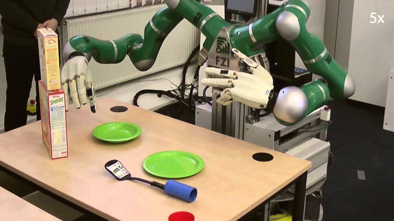 Bimanual Dexterous Manipulation for Autonomous Service Robots - YouTube