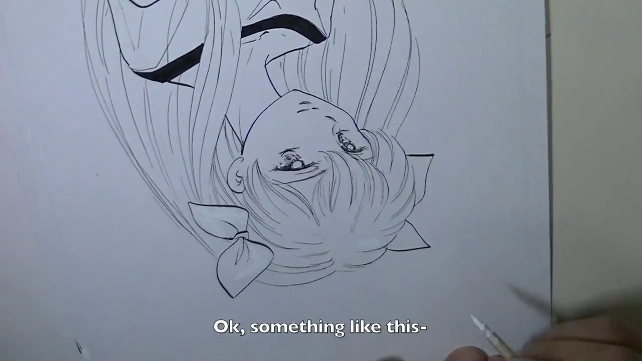 Manga Lessons: Inking 2 & white - Drawing Momoko - YouTube