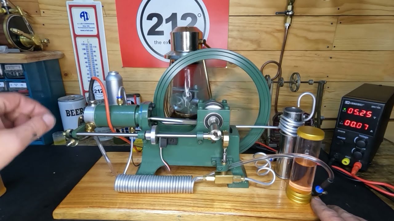 A new "Hot Bulb" Horizontal mill engine! First start. - YouTube