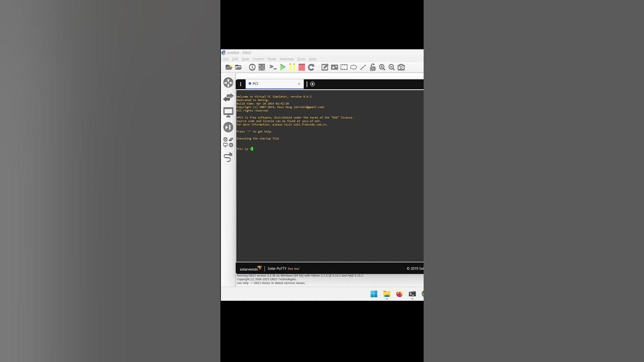 How to assign ip address to vpcs in gns3 - YouTube