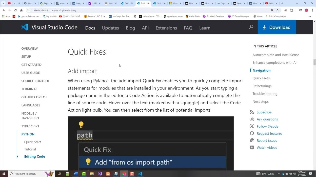 Fourth Video in the Jeff Teaches (Python) Programming Series - VS Code Part01 - YouTube