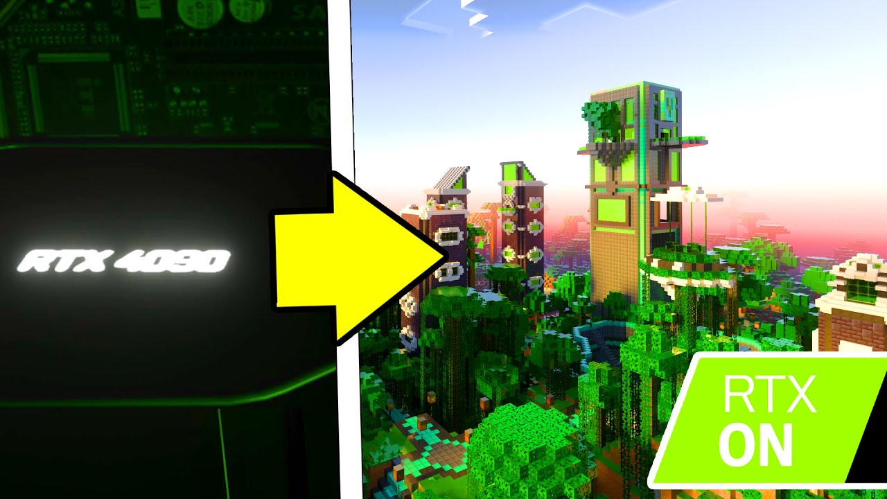 GIOCO A MINECRAFT REALISTICO CON UNA RTX 4090!! - YouTube