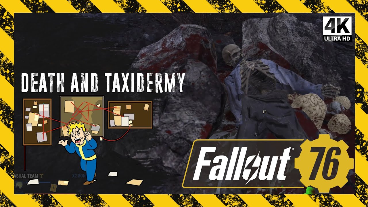 Unsolved: Death and Taxidermy | Fallout 76 [4K] PC Gameplay |Side Quest ...