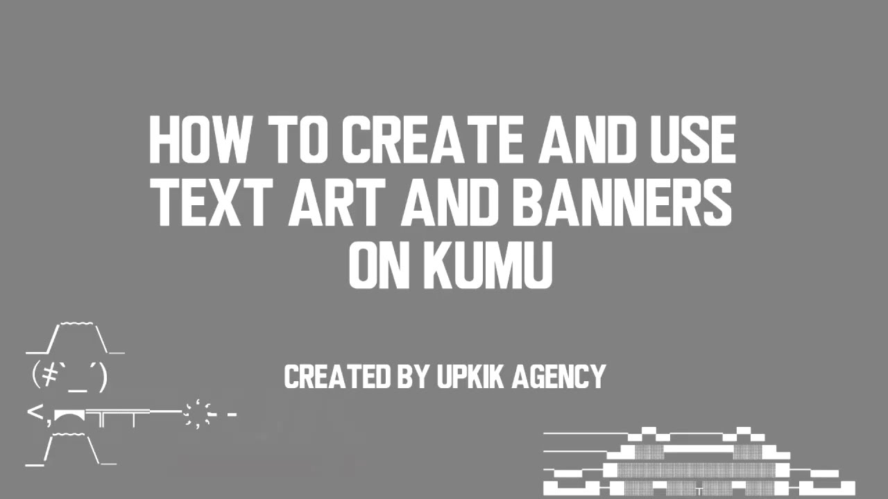 How to Create and Use Text Art and Banners On Kumu - YouTube