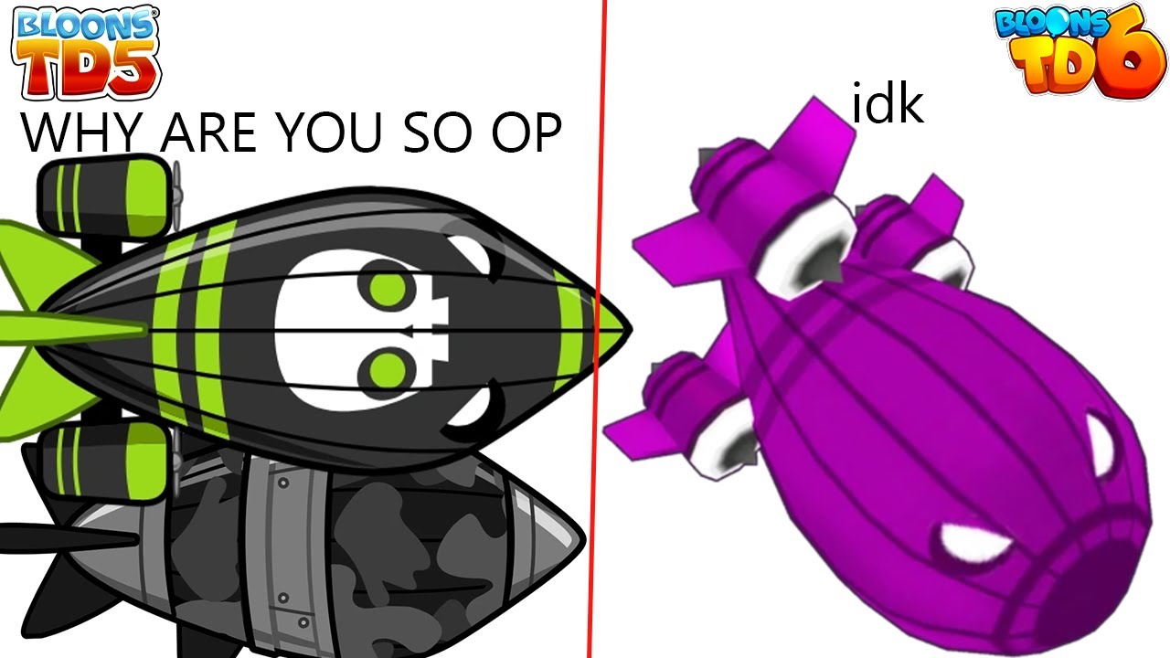 BTD5 BLOONS MEET BTD6 BLOONS - YouTube