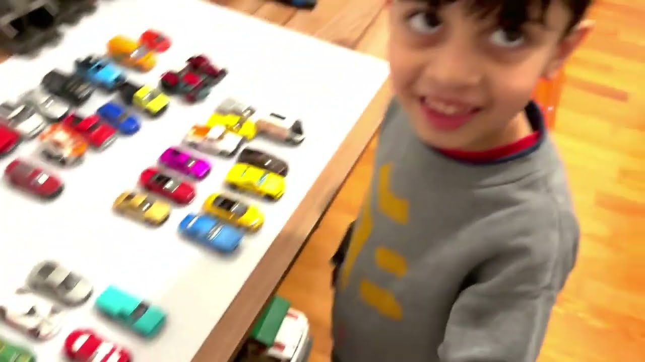 Kids play with Hot Wheels cars and playsets Collection video with Toy ...