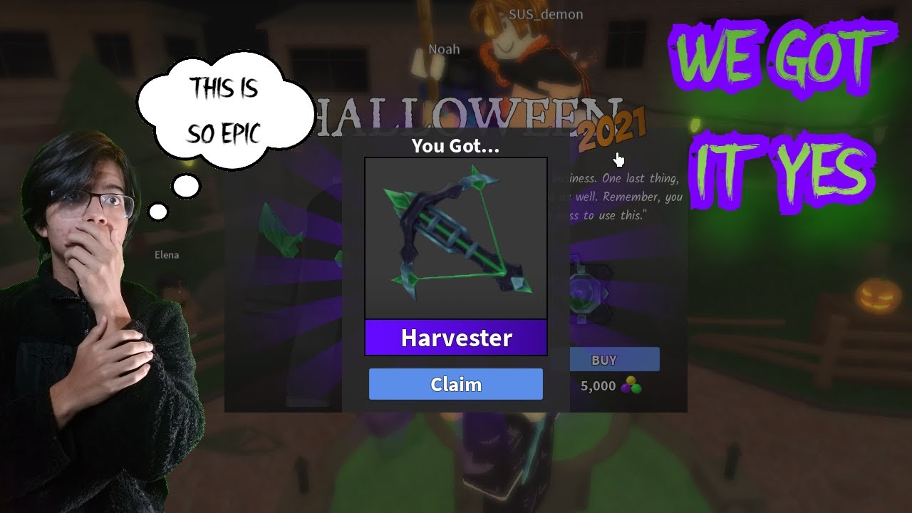 Getting the harvest set in MM2😆(Finally got it) - YouTube