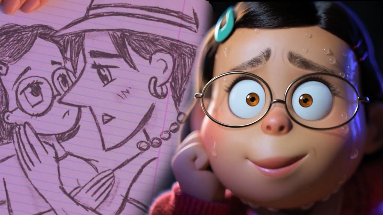Turning RED. Mei Makes a Sexy drawing - YouTube