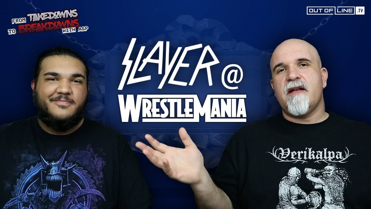 From Takedowns To Breakdowns - Slayer at Wrestlemania - YouTube