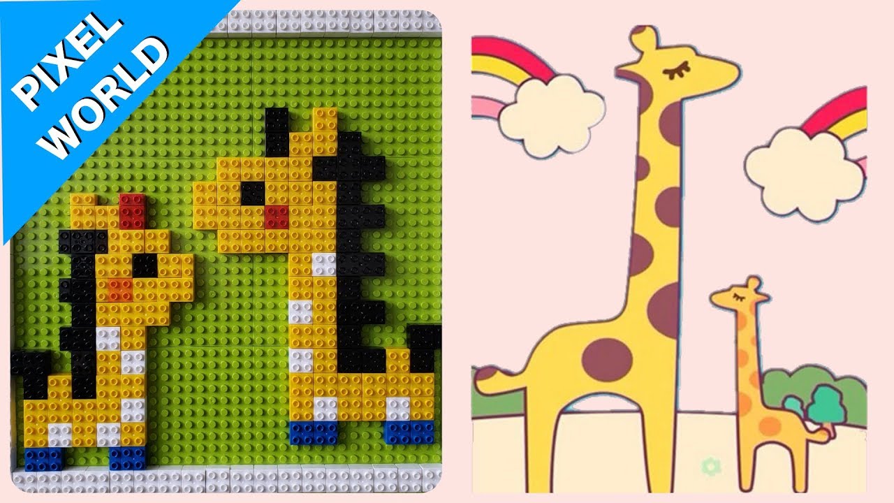 How to Build Giraffes by LEGO Blocks - YouTube