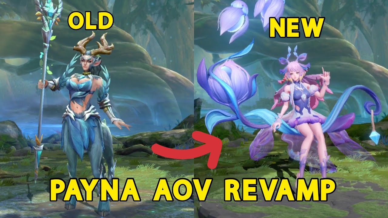 NEW PAYNA REVAMP VS OLD PAYNA ARENA OF VALOR HERO EFFECT COMPARISON ...