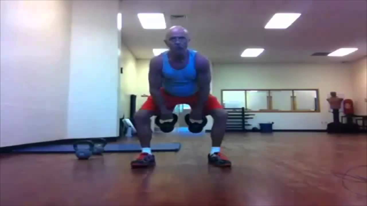 10 Minute AMRAP KB Workout - Dual Kettlebells - Push Presses - Goblet ...