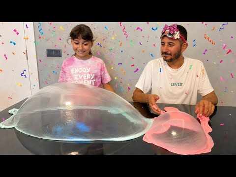 GÖZÜ KAPALI SLİME CHALLENGE! BOL KAHKAHALI! FUNNY KİDS VİDEO