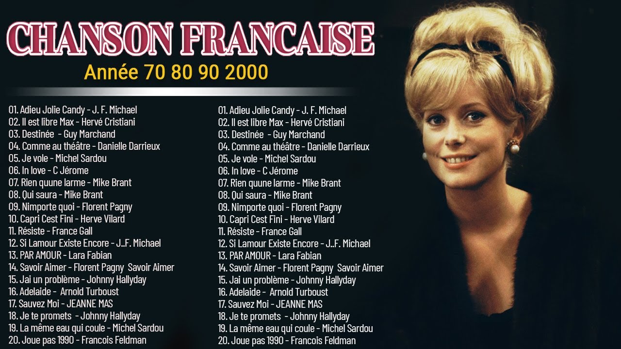 Chanson Variété Française Année 70, 80, 90 et 2000 ♪ Meilleures ...