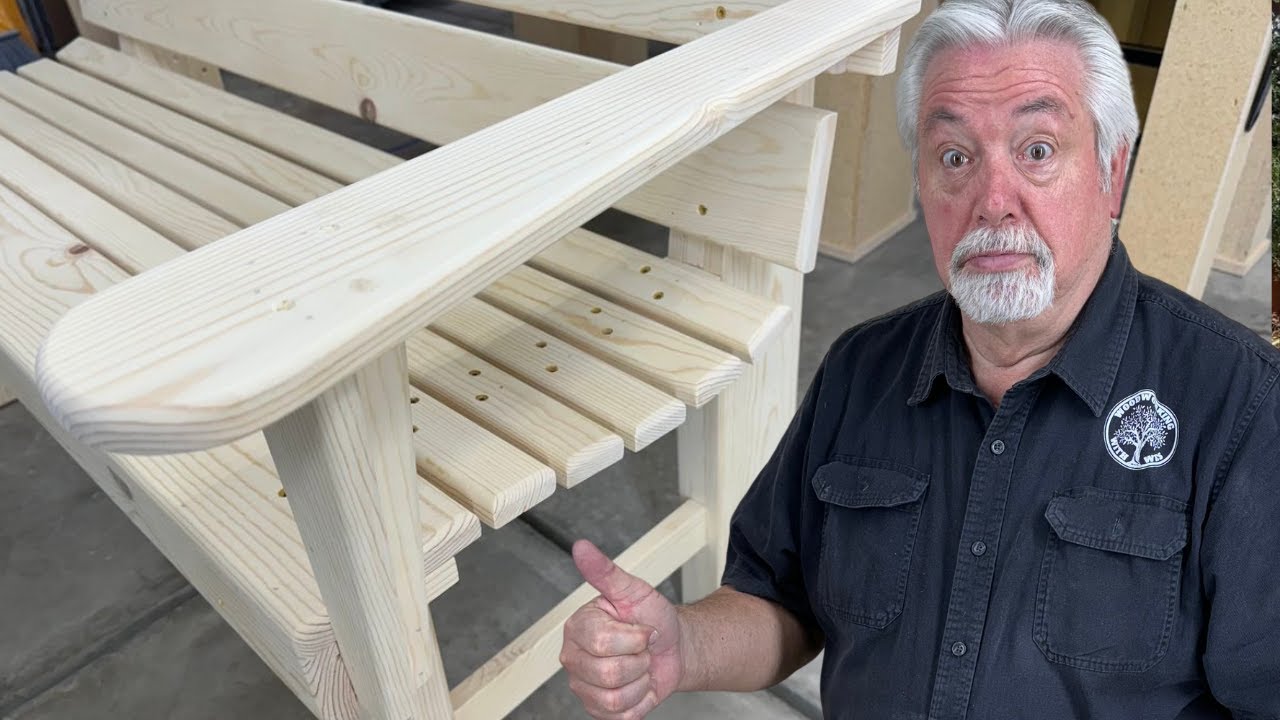 Crafting Comfort: Arms for Your Pine Garden Bench - YouTube