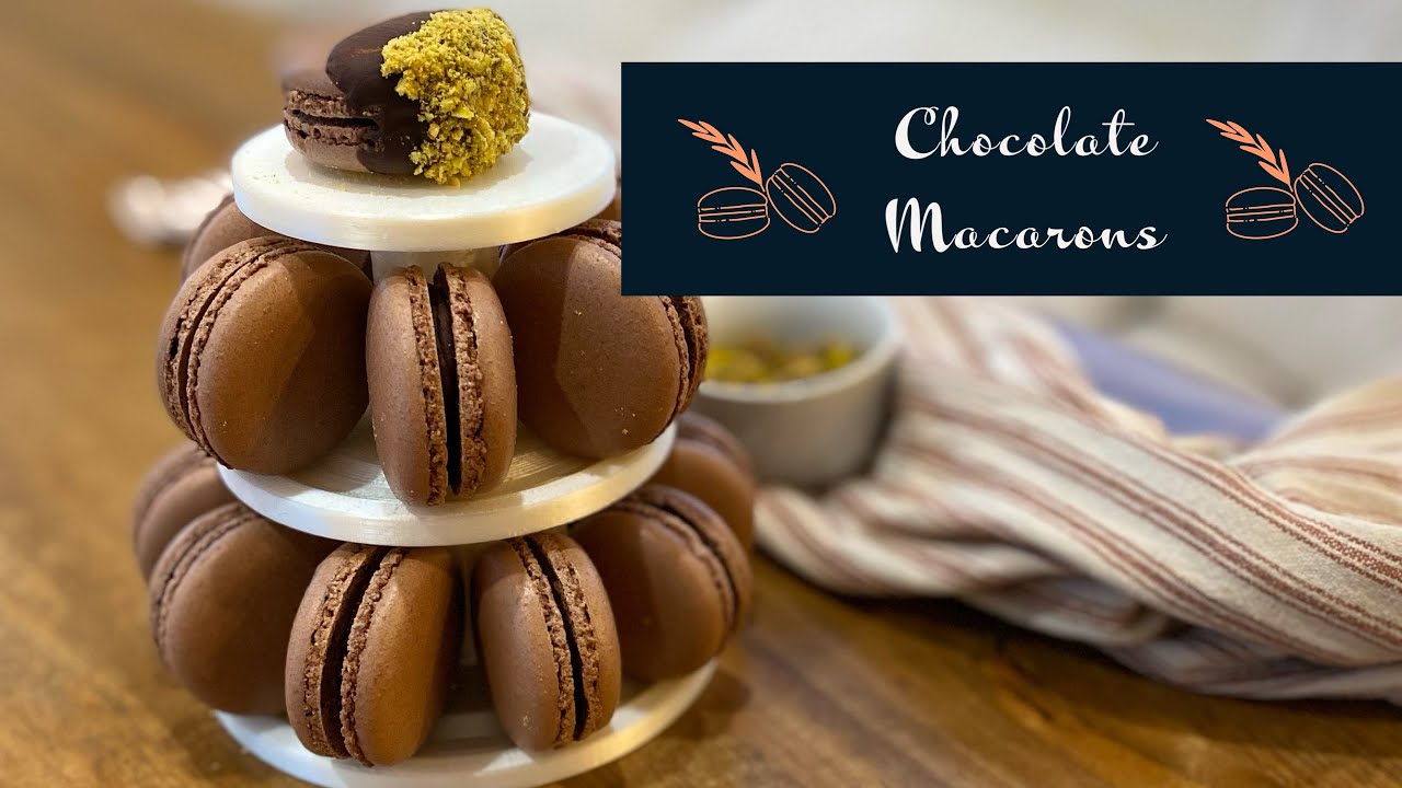Chocolate Italian Method Macarons - YouTube