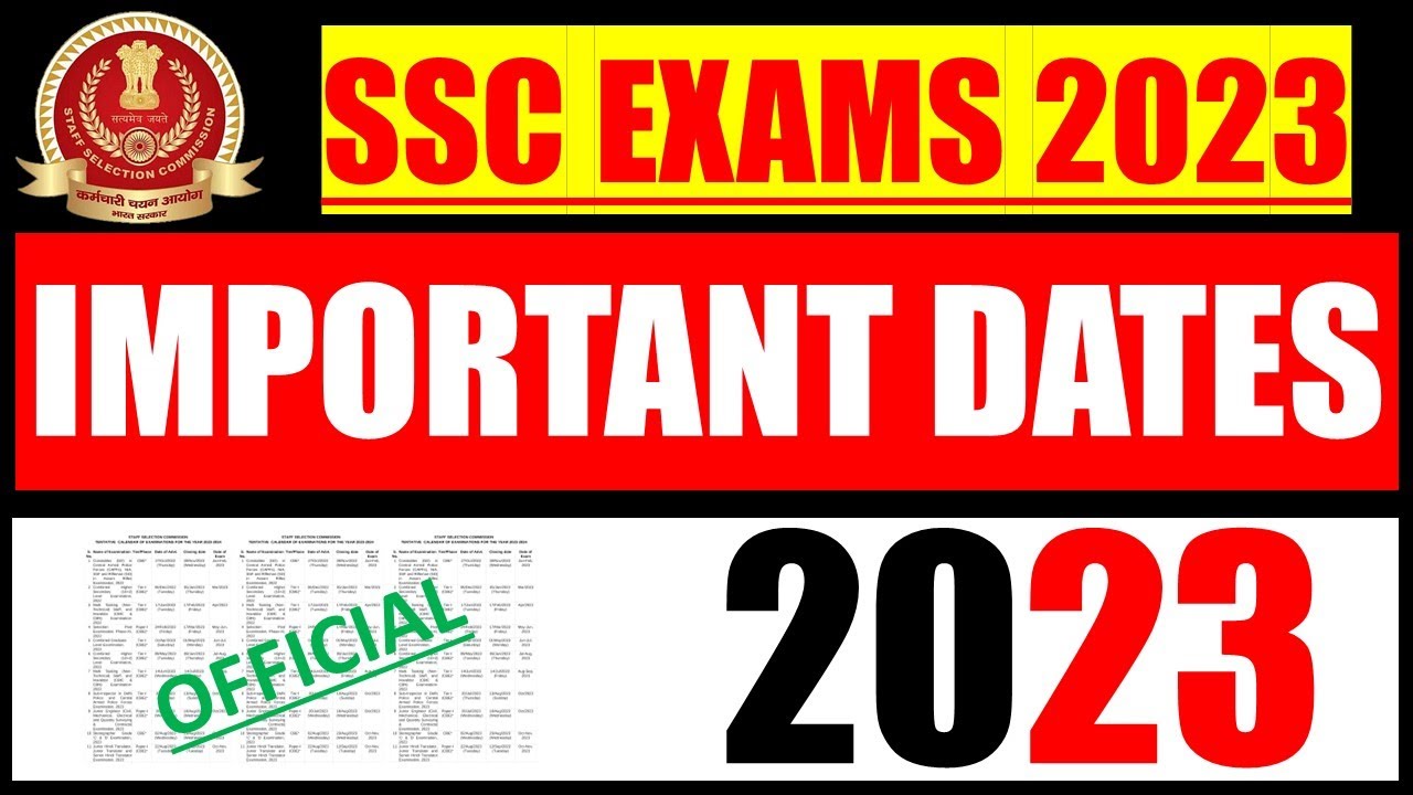 SSC Exams 2023 Important Dates SSC CGL SSC CHSL SSC MTS SSC GD ssc-exams-2023-important-dates-ssc-cgl-ssc-chsl-ssc-mts-ssc-gd