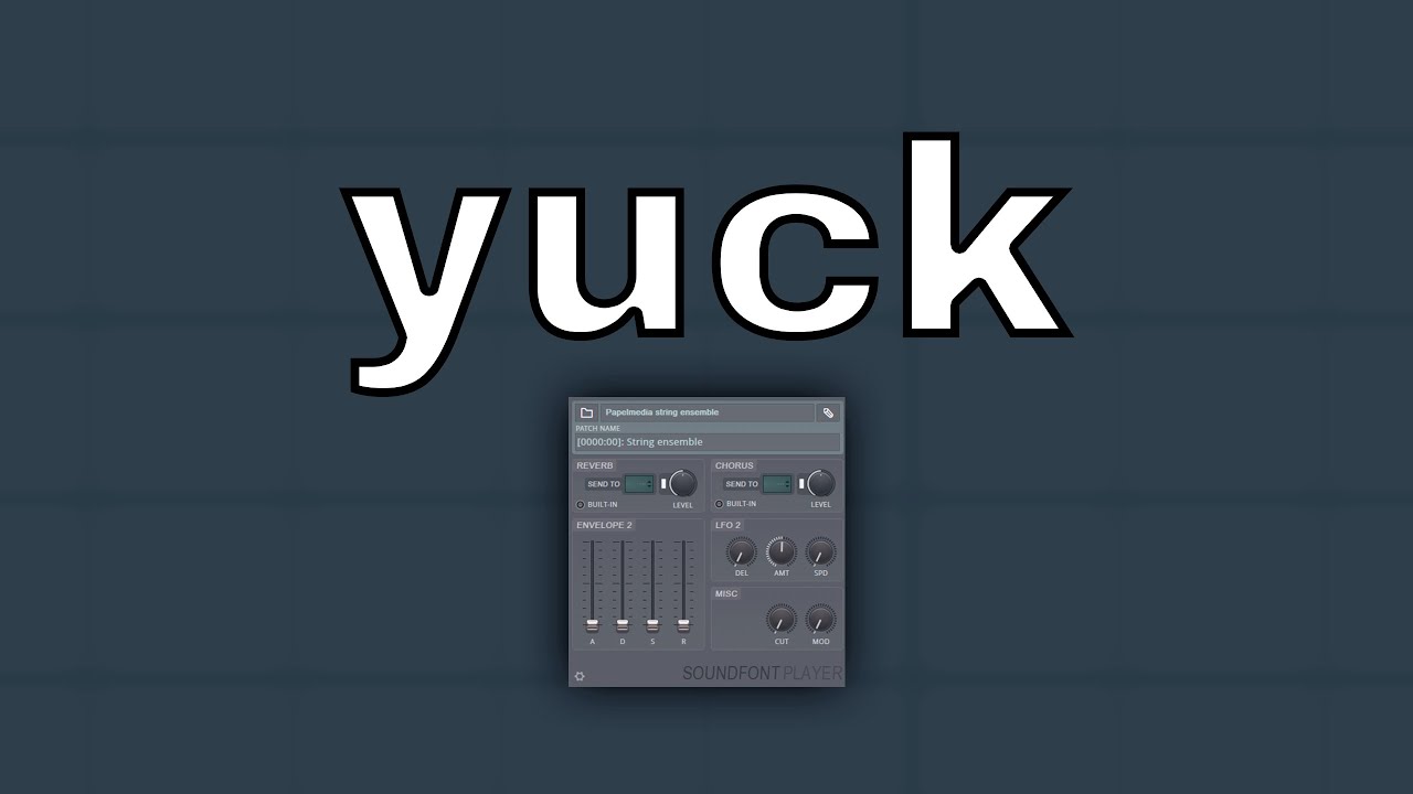 made a whole song using Soundfont player - YouTube