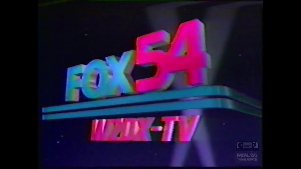 Fox 54 WZDX | Ident | 1990 | Huntsville Alabama - YouTube
