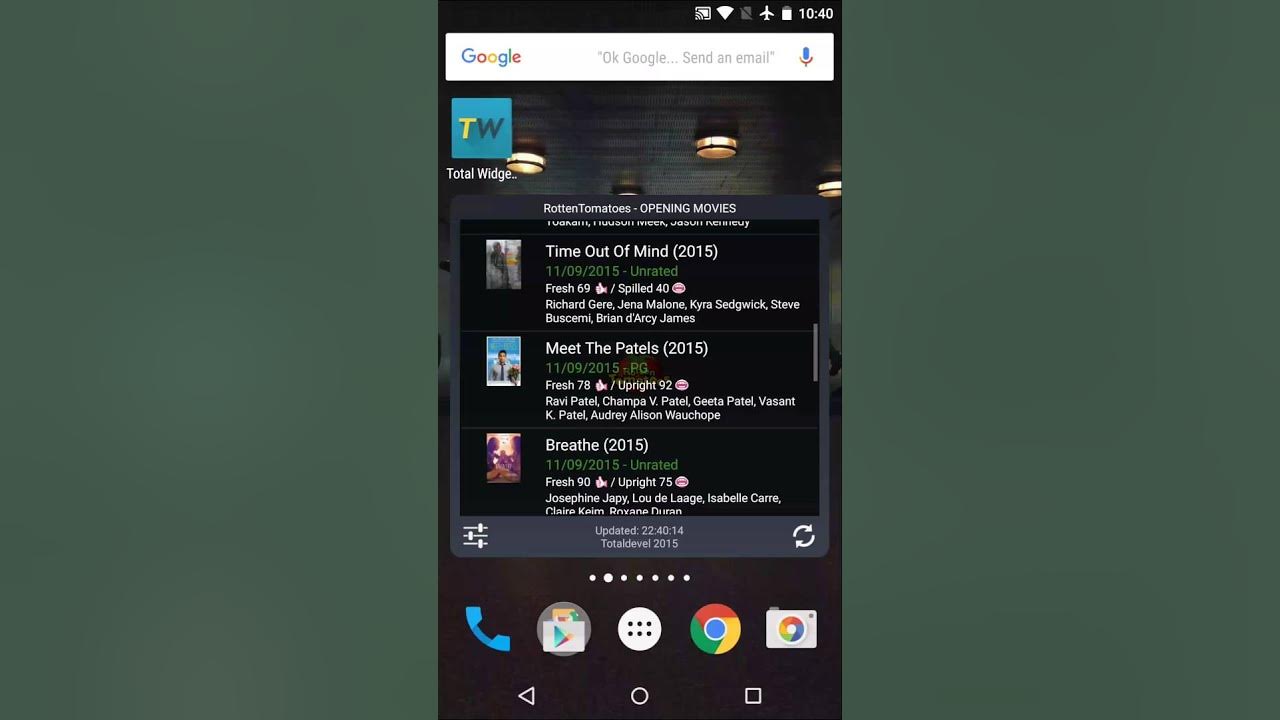 Rotten tomatoes widget - Total Widgets - YouTube